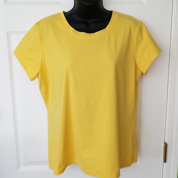 Apostrophe | Tops | Apostrophe Stretch Sunny Yellow Short Sleeve Tee ...